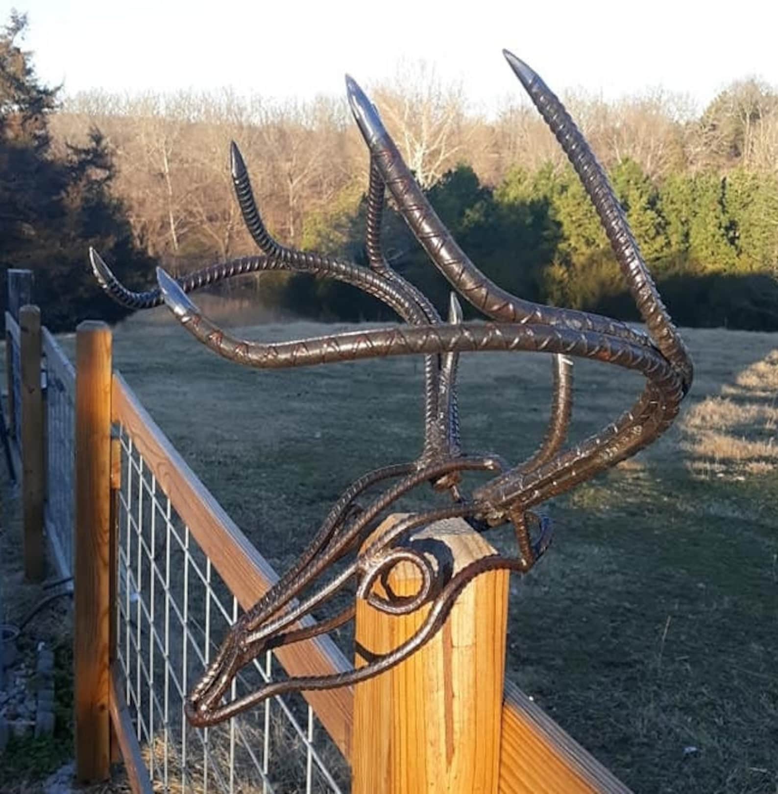 Metal Deer Skull - Etsy