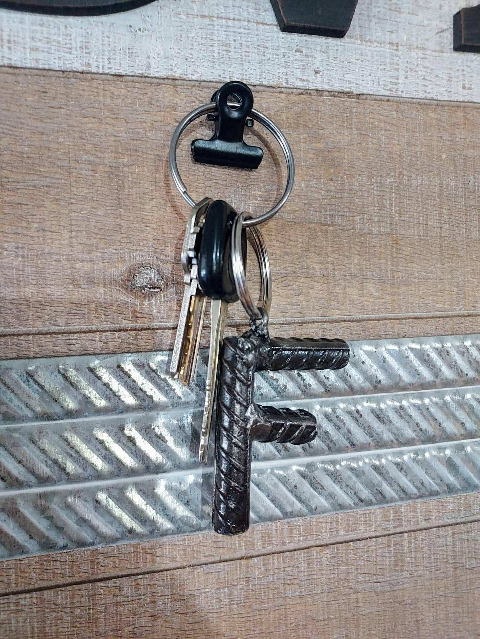 Welded Metal Rebar Keychains - Etsy