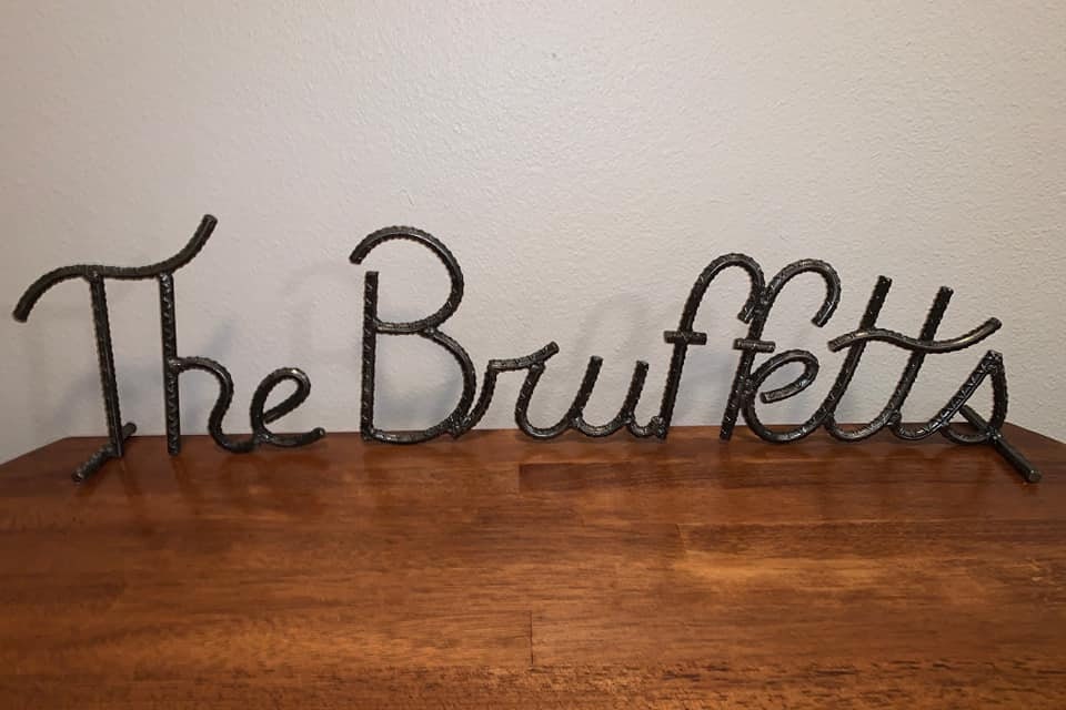 Custom Welded Rebar Words - Etsy