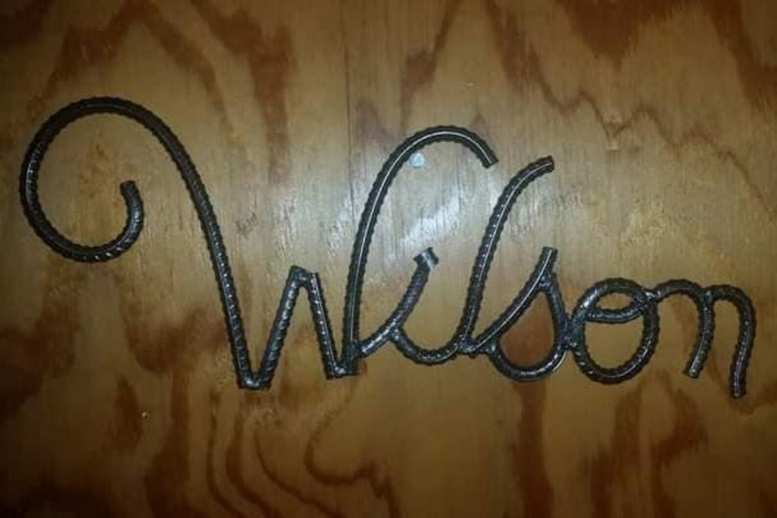 Custom Welded Rebar Words | Etsy