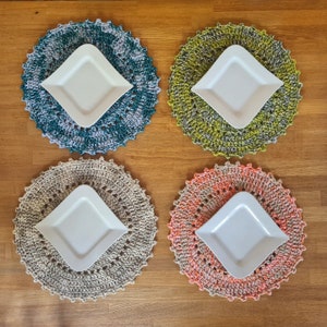 Pretty Prim Placemats Crochet Pattern - Etsy