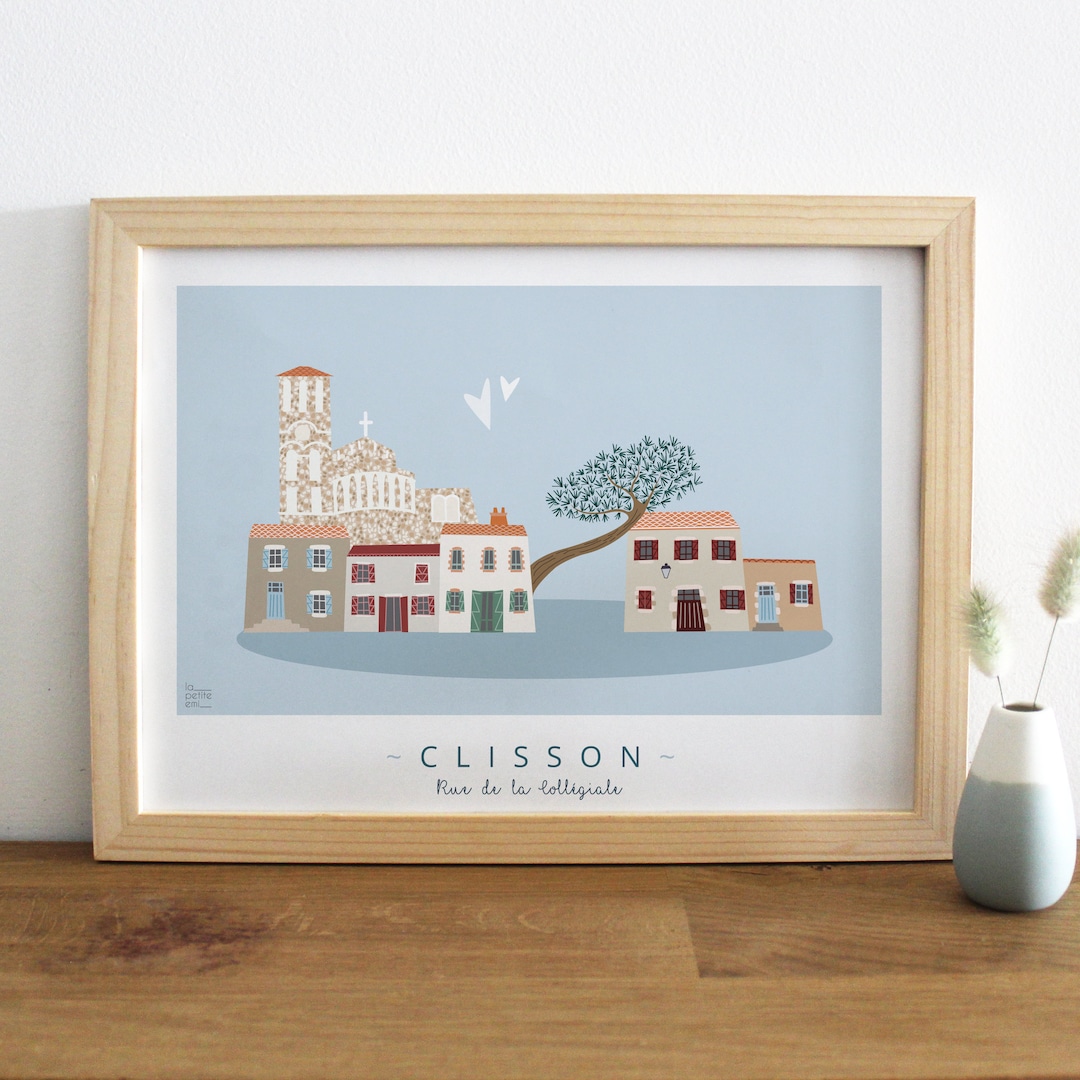 Affiche Clisson Rue De La Collégiale - Etsy UK