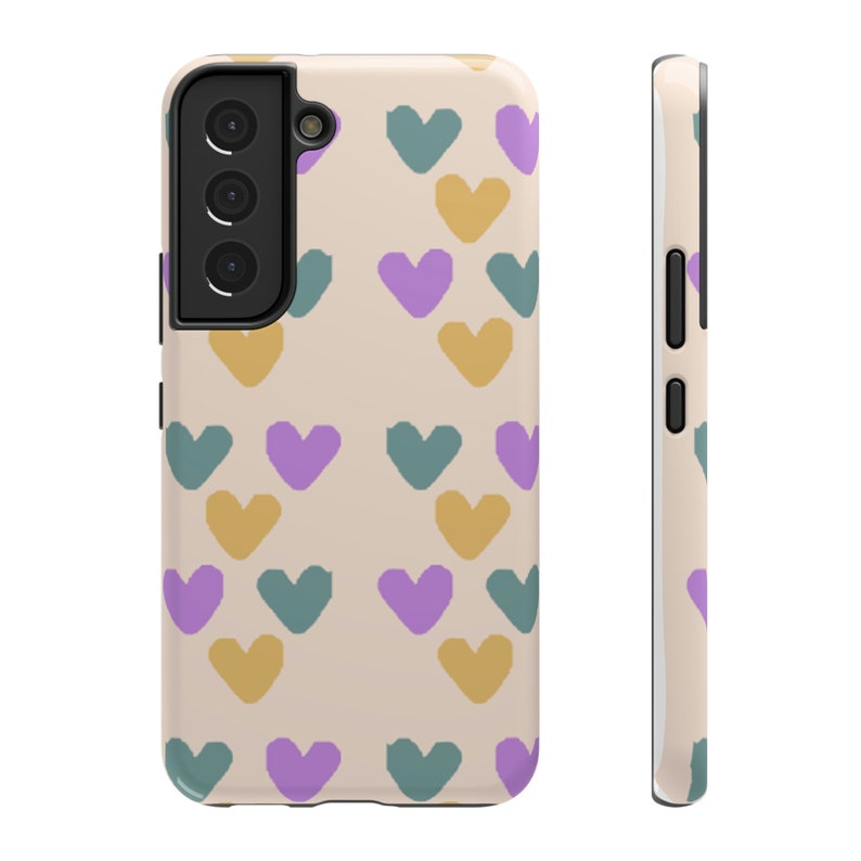 Pastel Heart Impact Resistant Cases - Etsy