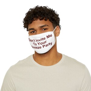 Sneeze Party Snug-fit Fabric Face Mask - Etsy