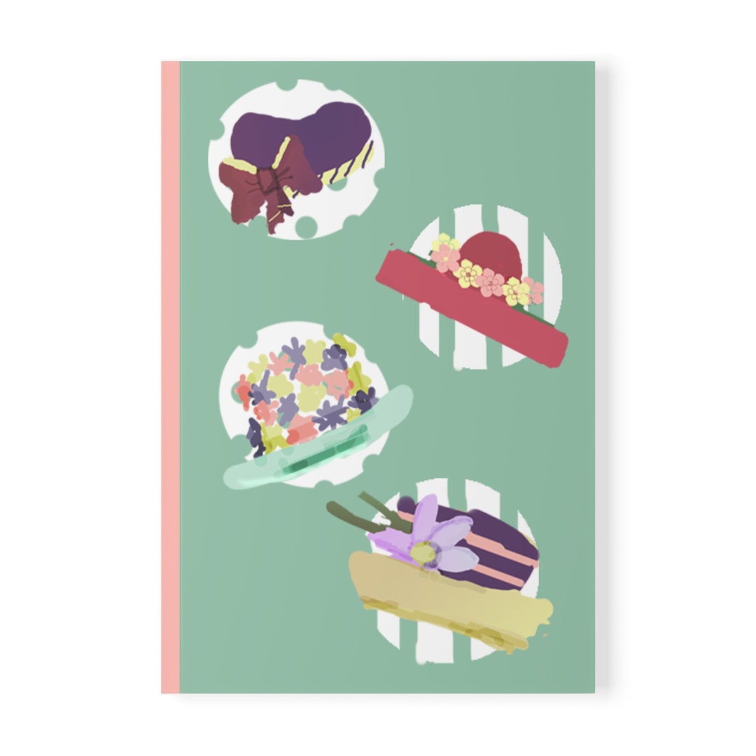 Fancy Hats Softcover Notebook, A5 - Etsy
