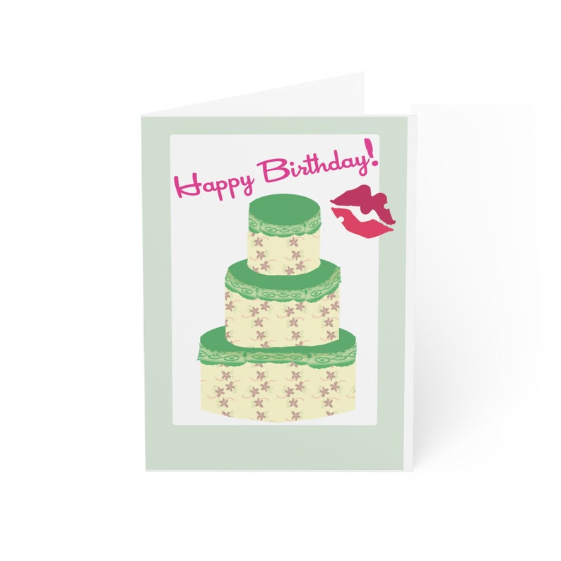 Birthdat Cake Greeting Cards - Etsy