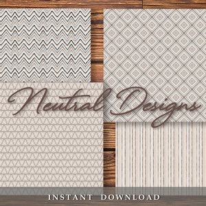 Neutral Designs Seamless Digital Paper Pack - Etsy