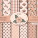 Peachy Blossoms Seamless Digital Paper Pack - Etsy