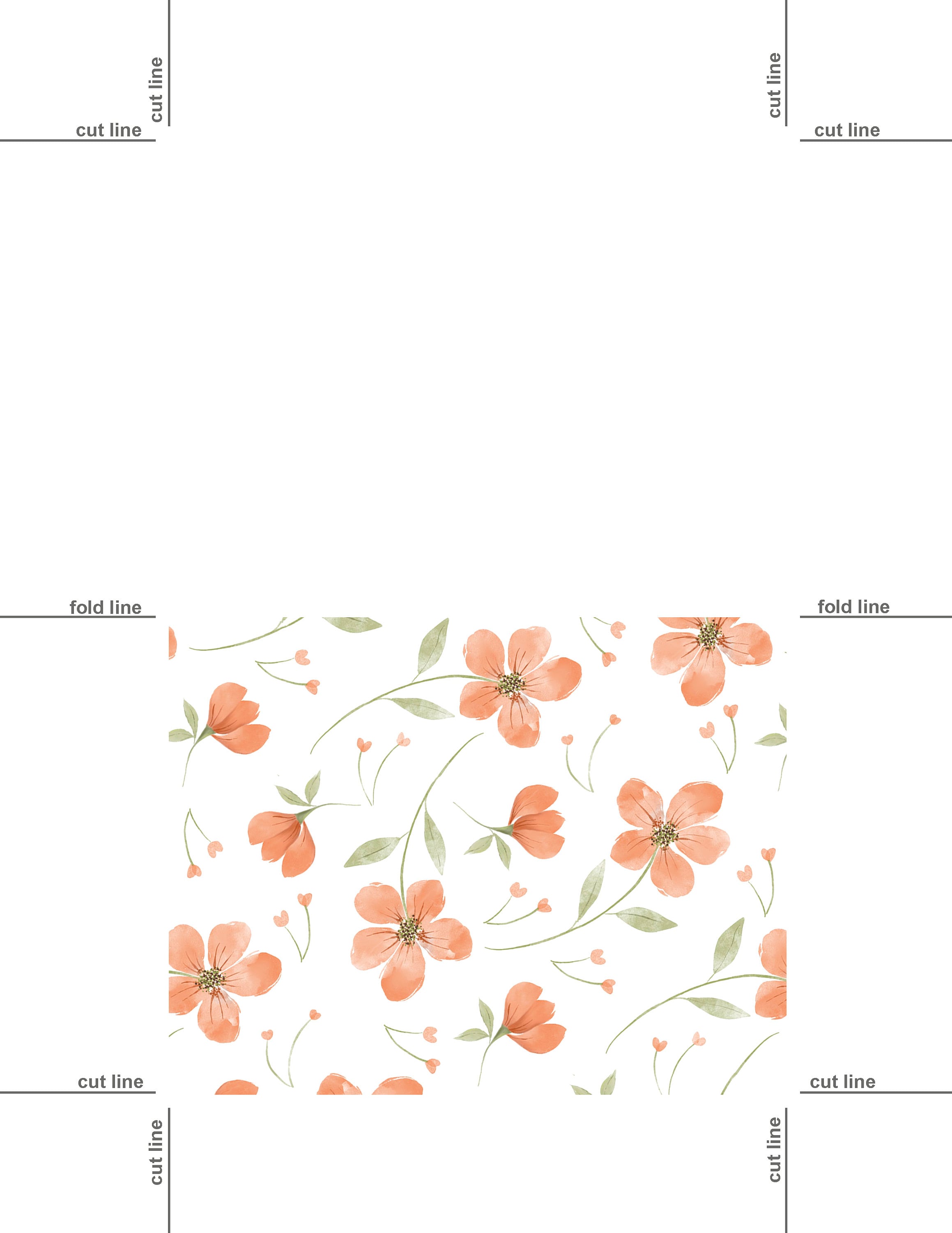 Printable Floral Notecards and Postcards-digital Stationery-instant ...