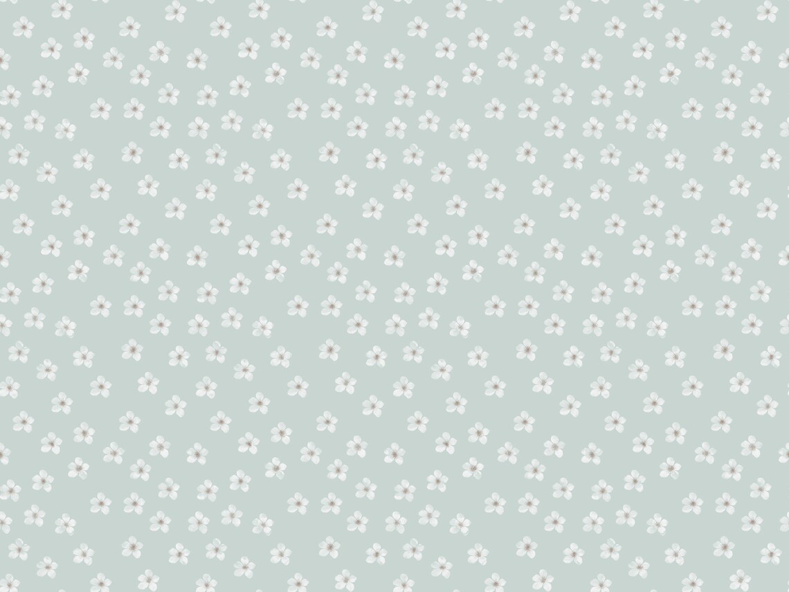 Digital Paper - Mint Doodles, Printable Scrapbook Paper, Seamless ...