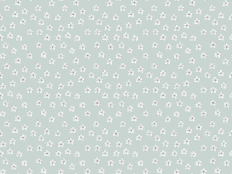 Digital Paper - Mint Doodles, Printable Scrapbook Paper, Seamless ...