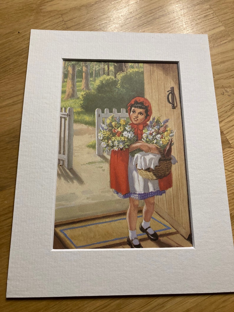 Little Red Riding Hood Print From Repurposed Ladybird Book 1972 ...