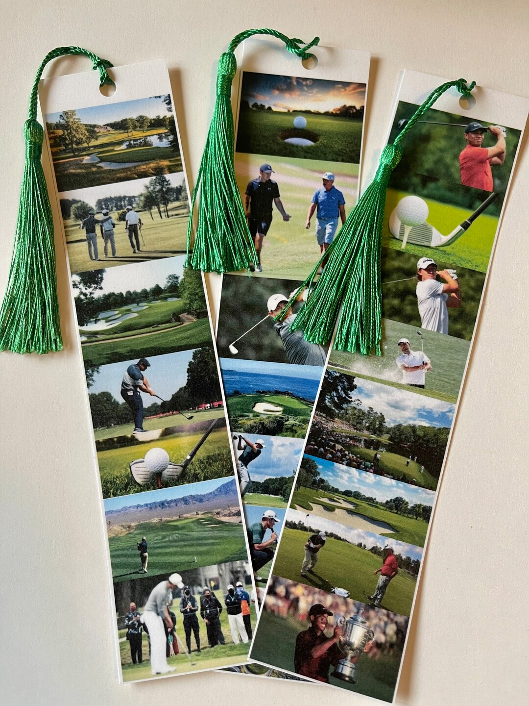 Golf - Set of 3 Laminated Bookmarks - Etsy