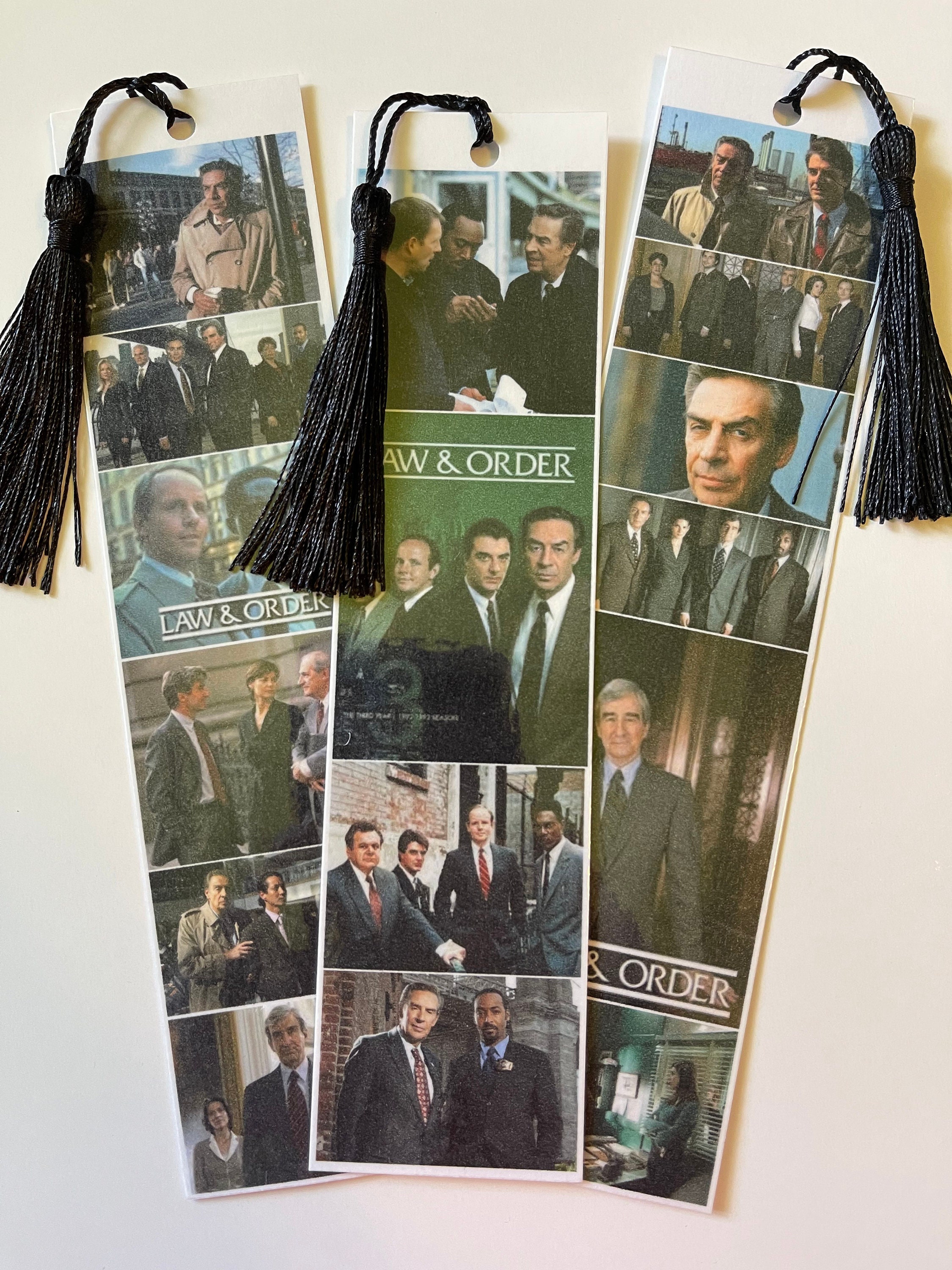 Law and Order- Set of 3- Laminated Bookmarks - Etsy