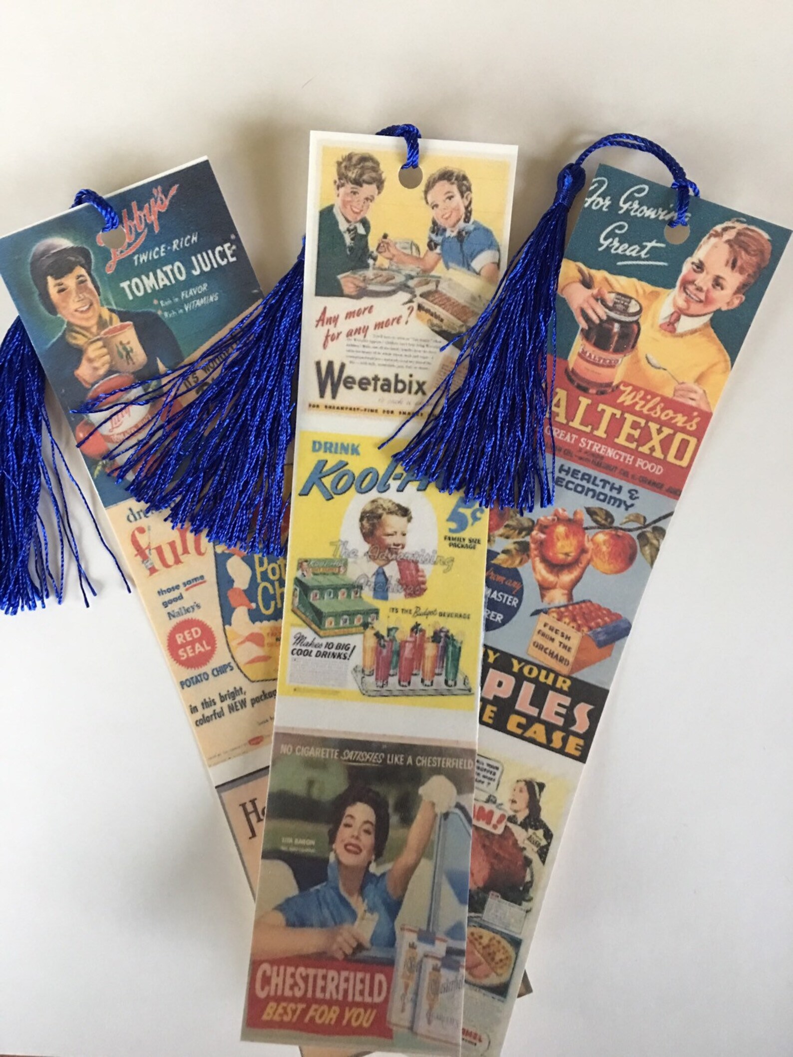 Vintage Ads- From the 1940's- Set of 3 Laminated Bookmarks - Etsy