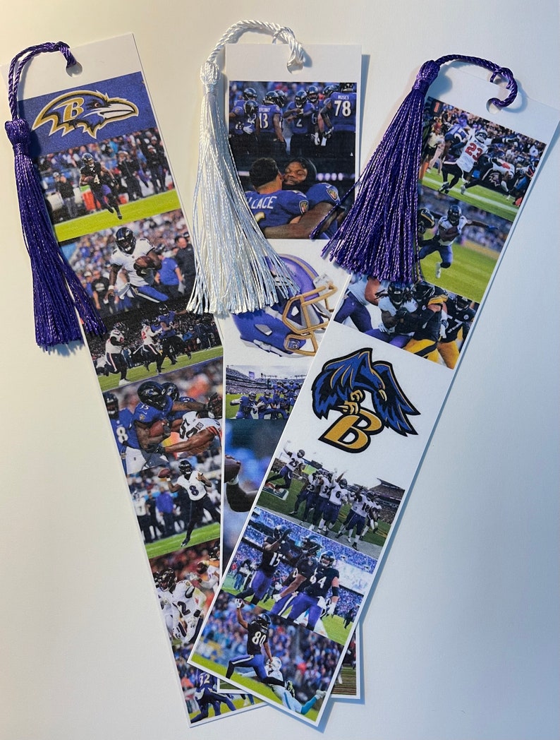 Baltimore Ravens Collage-set of 3 Bookmarks - Etsy