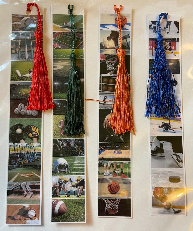 All Sports— Set of 4 Laminated Bookmarks - Etsy