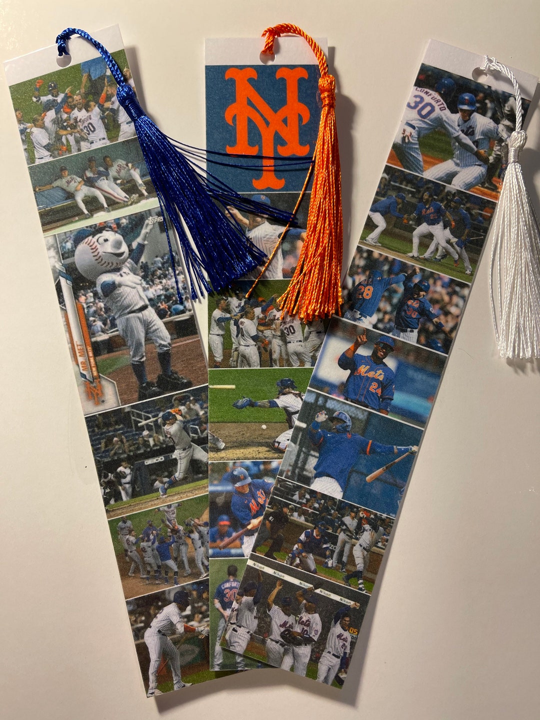The Mets-- Set of 3- Laminated Bookmarks - Etsy