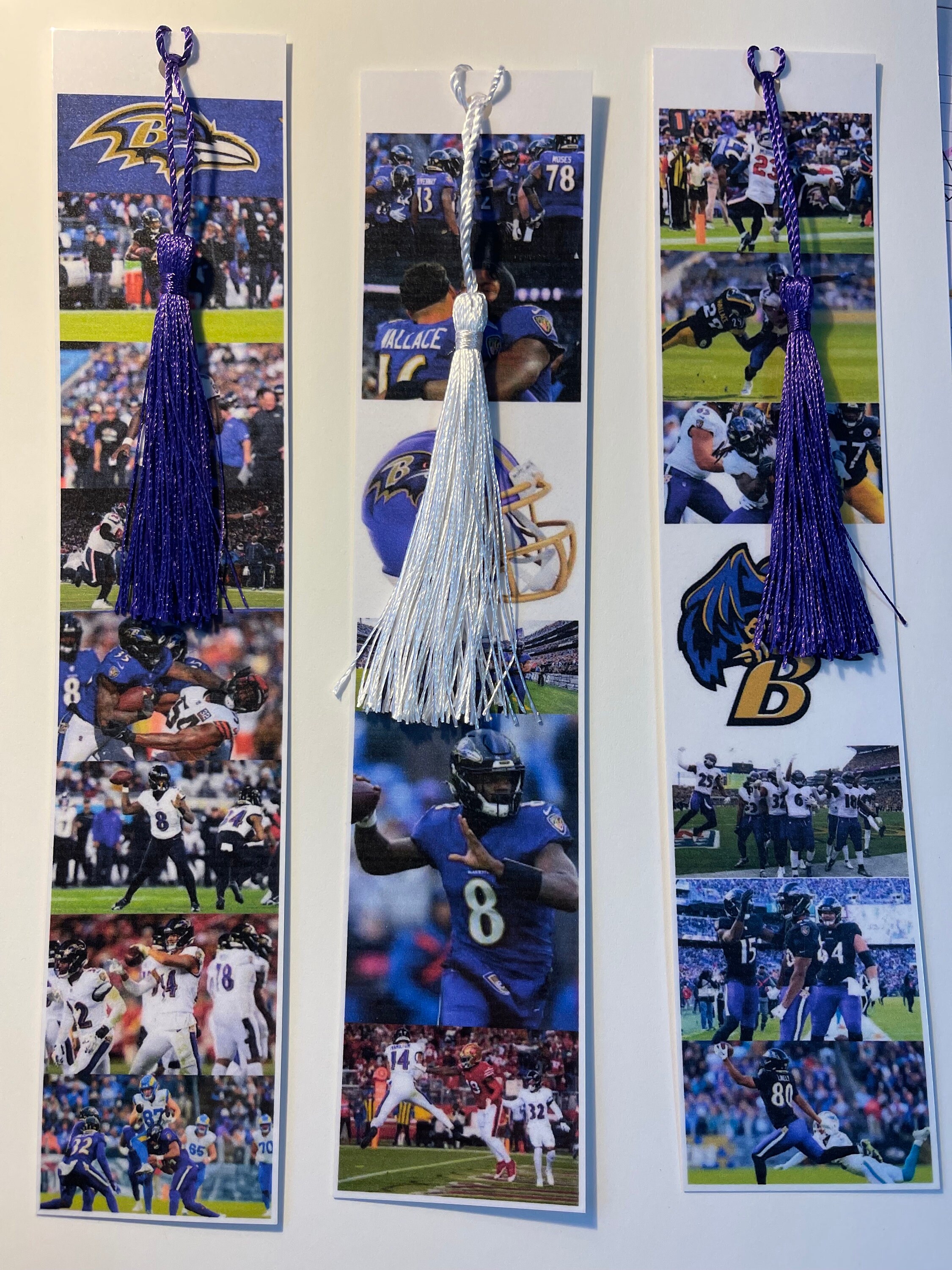 Baltimore Ravens Collage-set of 3 Bookmarks - Etsy