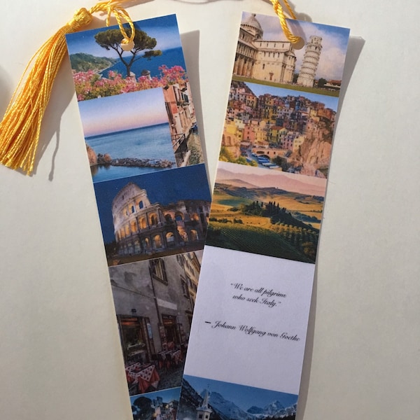Italian Bookmarks - Etsy