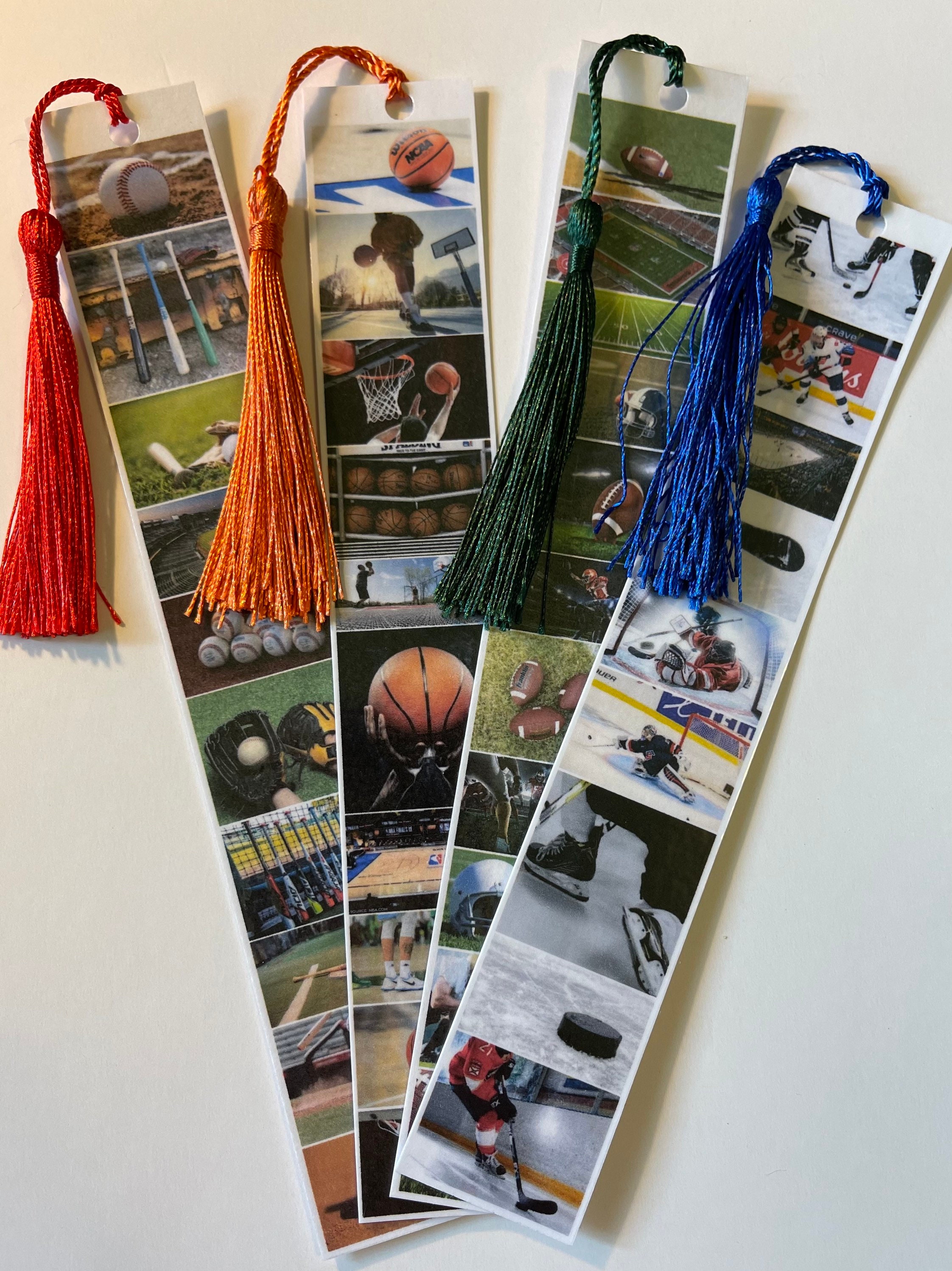 All Sports— Set of 4 Laminated Bookmarks - Etsy