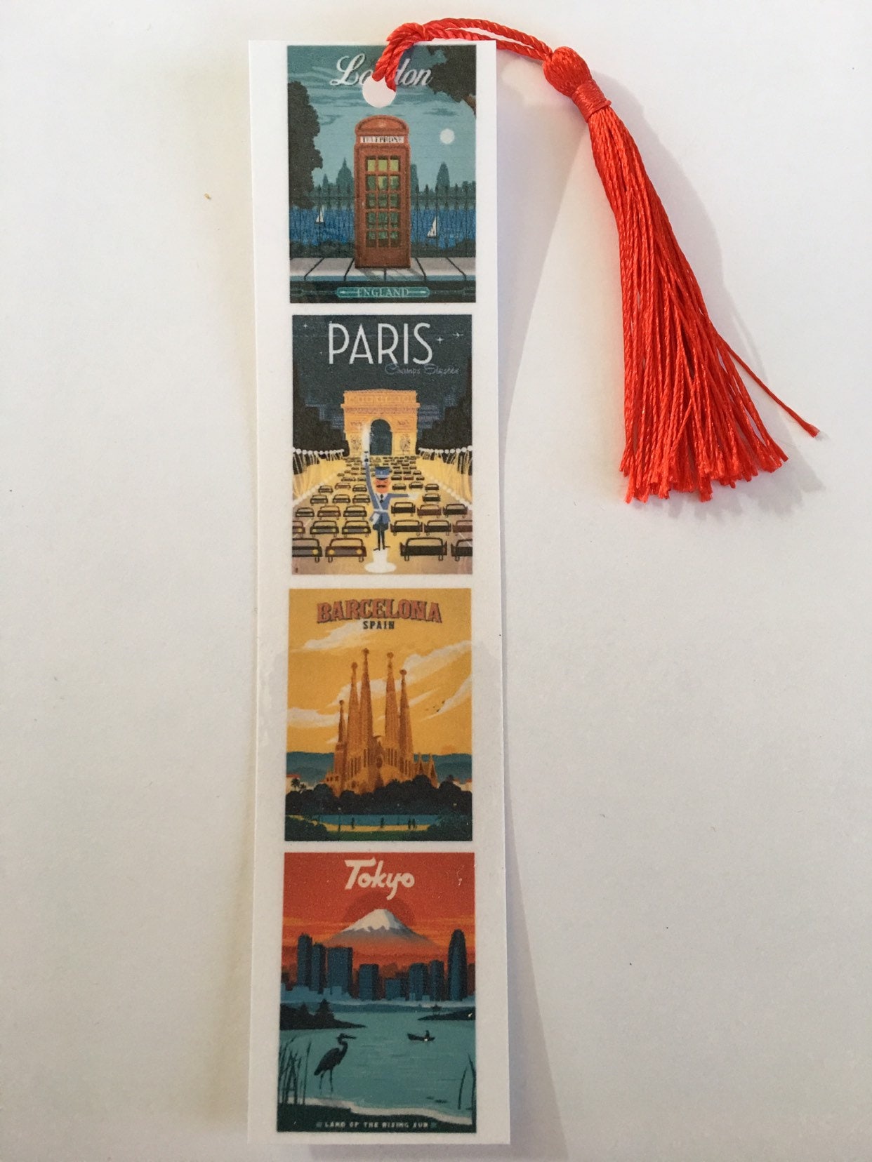 Famous Cities 2 Laminated Bookmarks - Etsy