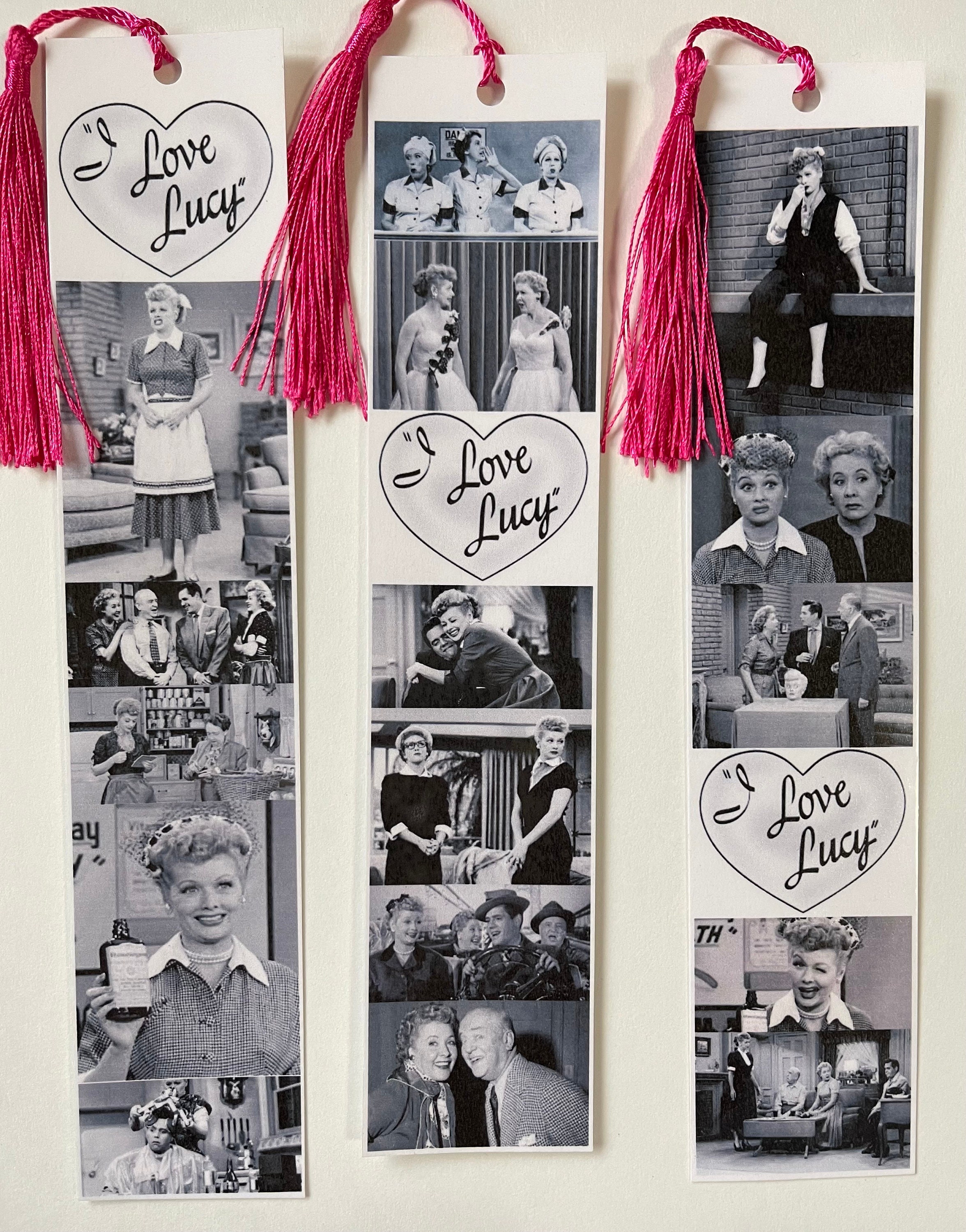 I Love Lucy Set of 3 Laminated Bookmarks - Etsy