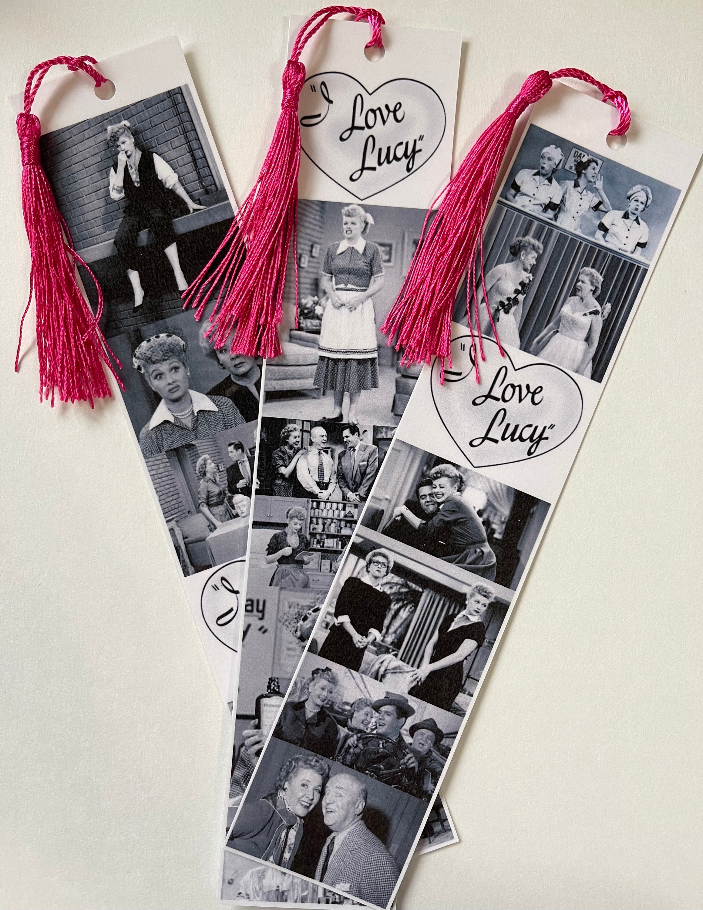 I Love Lucy Set of 3 Laminated Bookmarks - Etsy