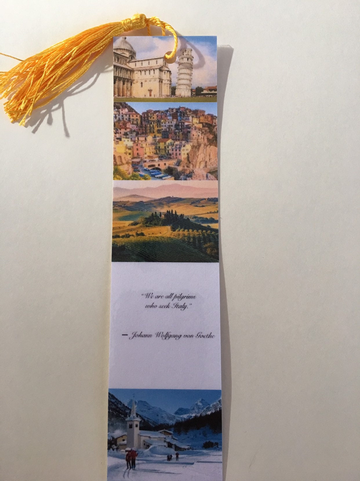 Italy Set of Two Laminated Bookmarks - Etsy