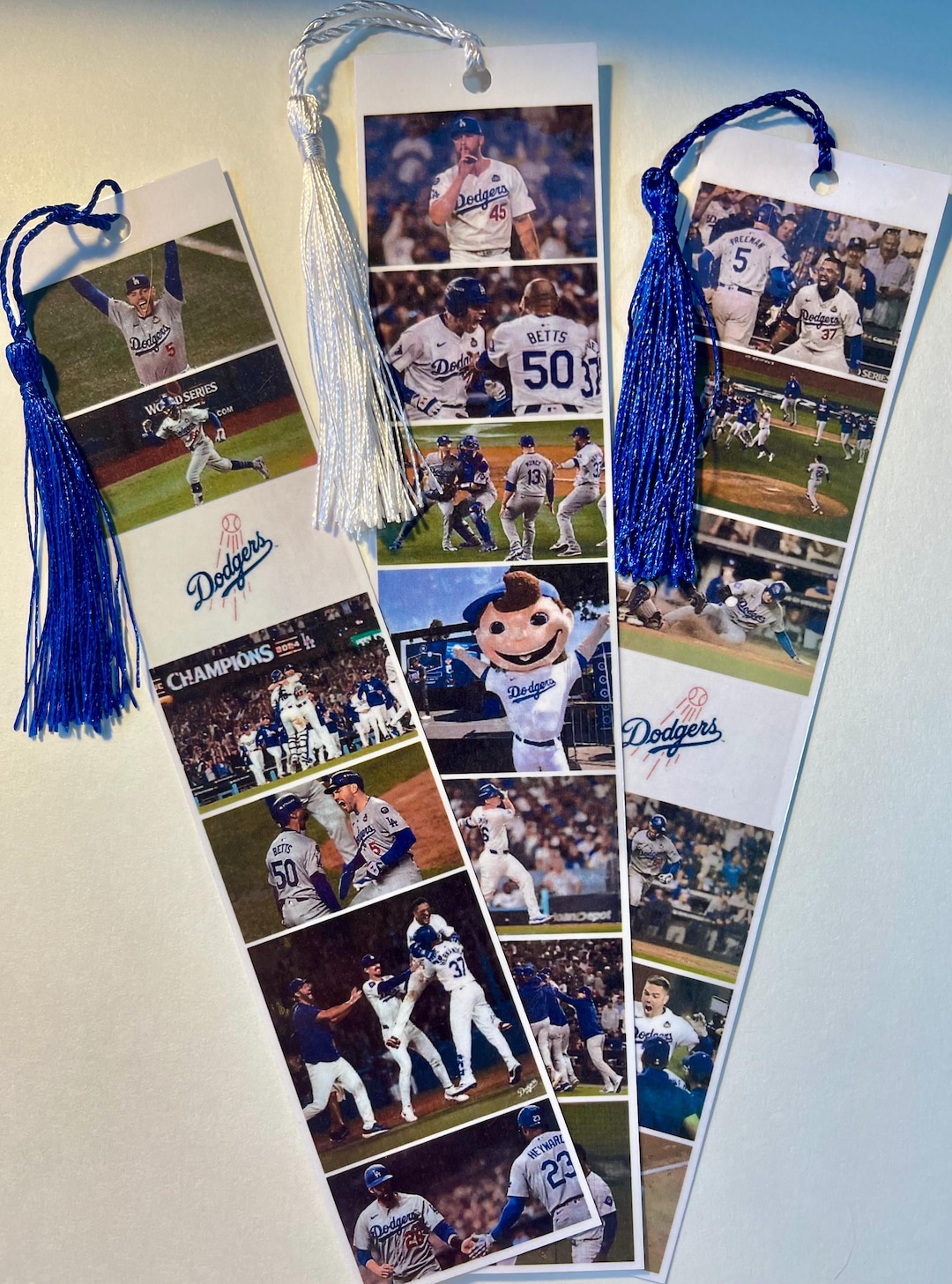Dodgers Win the World Series- Set of 3-- Laminated Bookmarks - Etsy