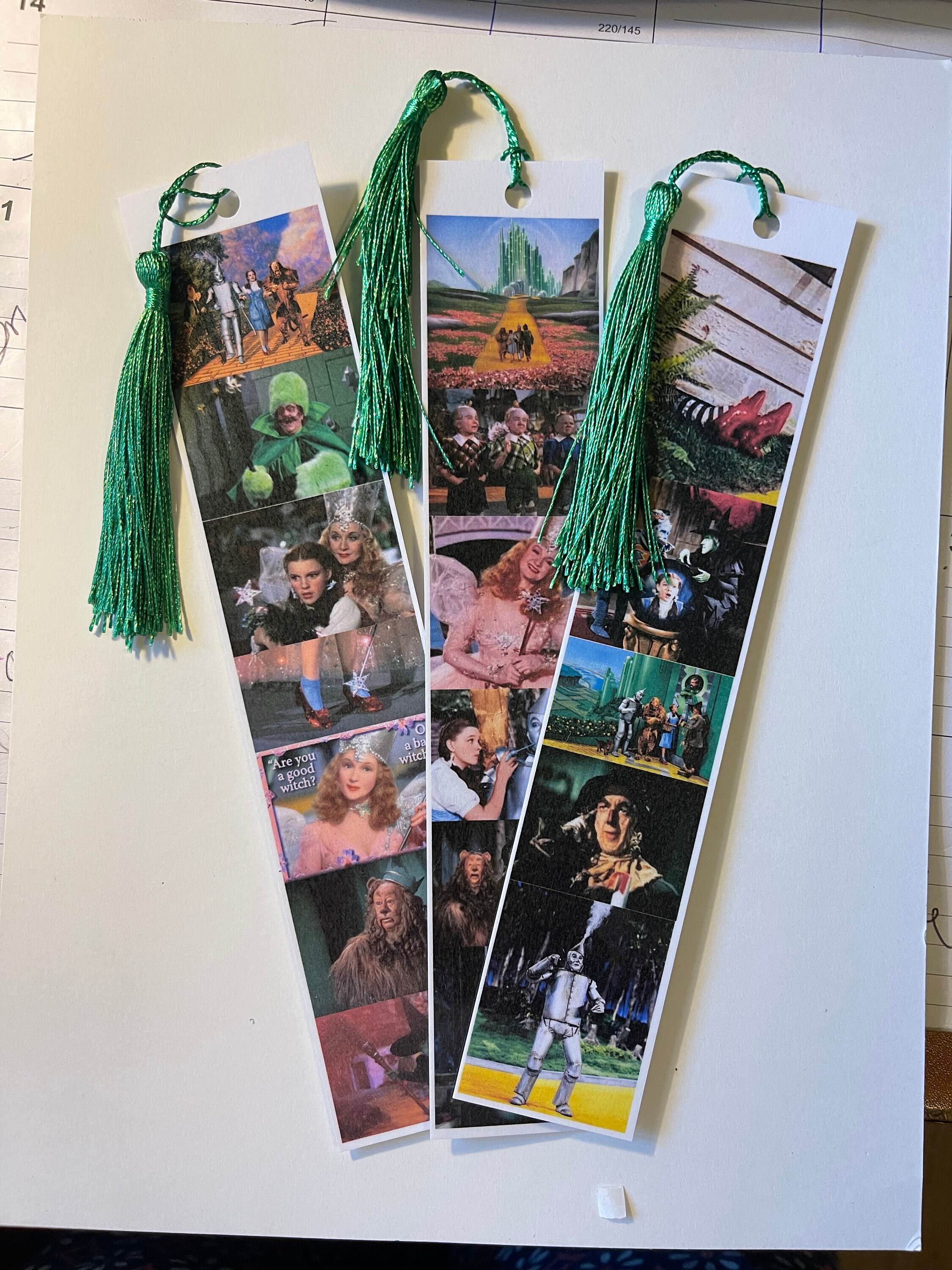 The Wizard of Oz- Set of 3 Laminated Bookmarks - Etsy