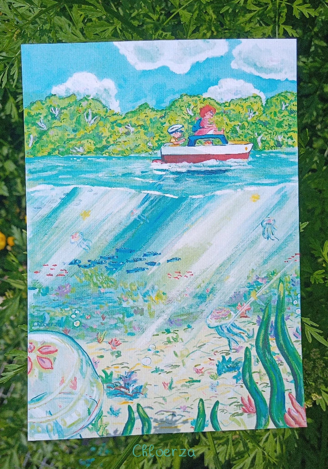 Seascape Inspired by Ponyo on the Cliff Cozy Decorations of the Sea ...