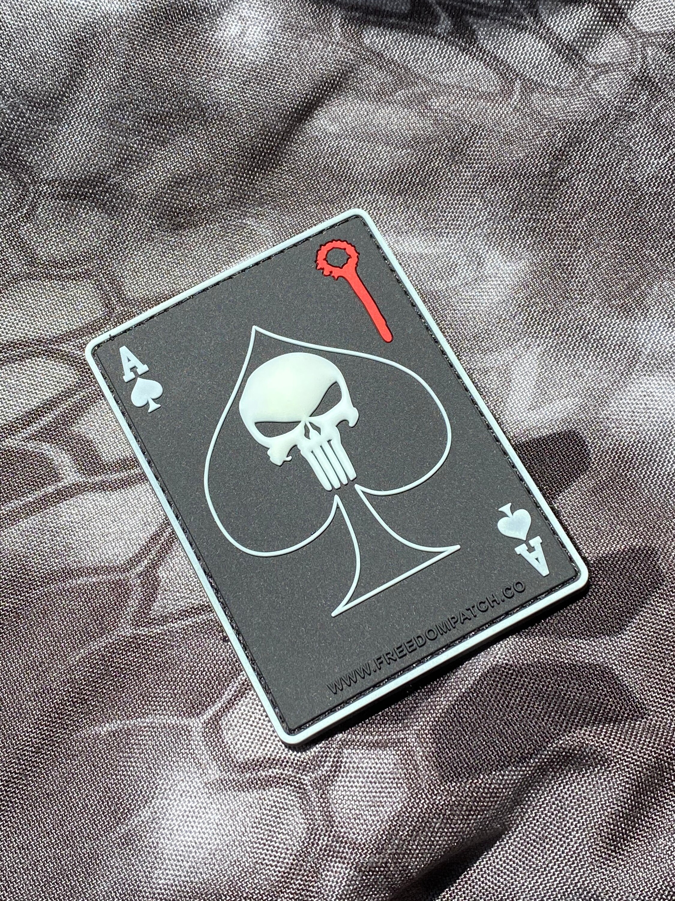 The Punisher GITD Death Card PVC Morale Patch - Etsy