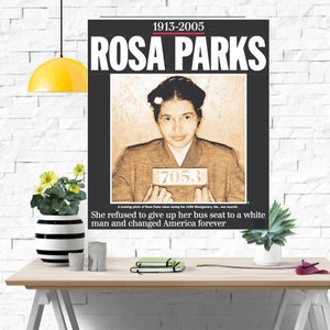 Rosa Parks Poster Digital Poster Instant Download Wall Art - Etsy