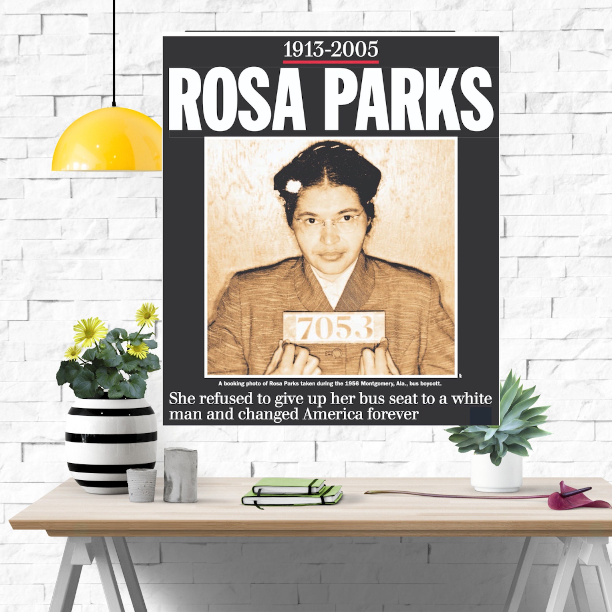 Rosa Parks Poster, Digital Poster, Instant Download Wall Art, Printable ...