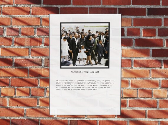 Martin Luther King History Poster Black History Month Gift - Etsy