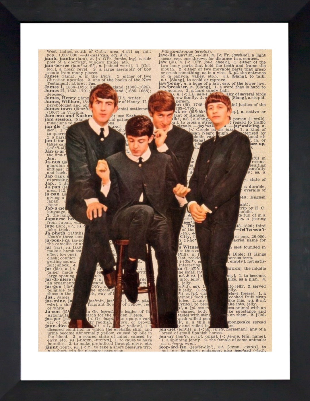The Beatles Poster Printable Wall Art Set of 2, Beatles Art, Music ...