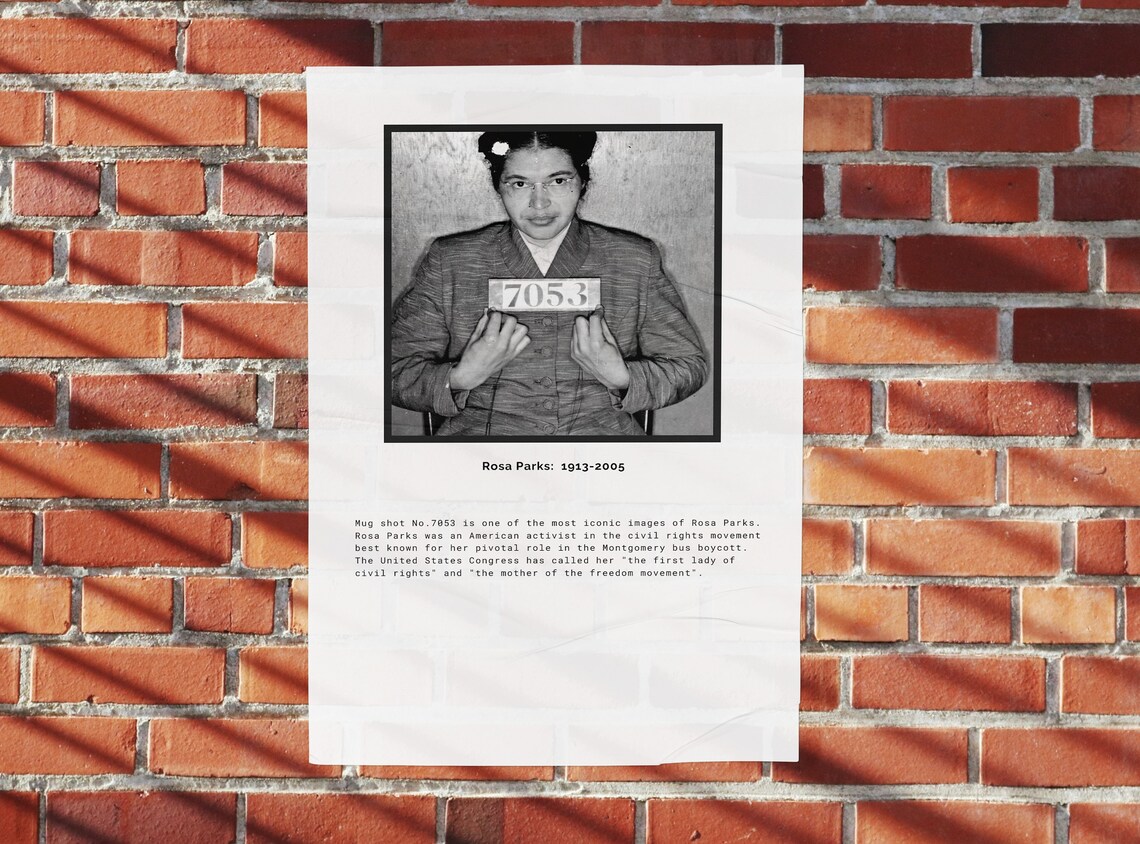 Rosa Parks Poster, Digital Poster, Instant Download Wall Art, Printable ...
