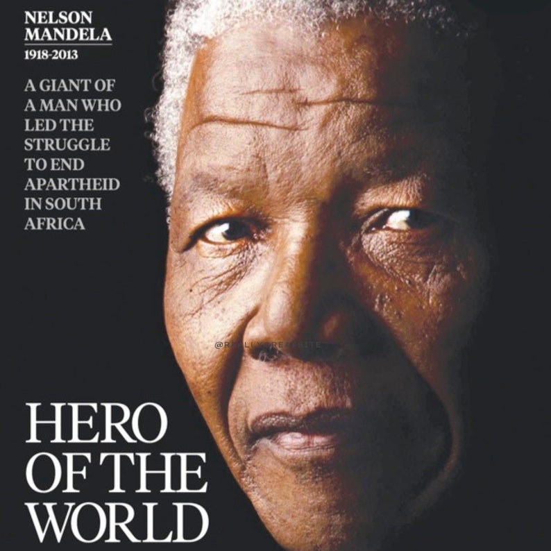 Nelson Mandela Poster, South Africa, Robben Island, History Classroom ...