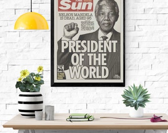 Nelson Mandela Poster, South Africa, Robben Island, History Classroom ...