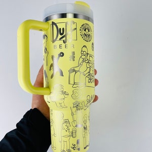 Stanley 40oz Tumbler Pomelo the Simpsons Engraved - Etsy