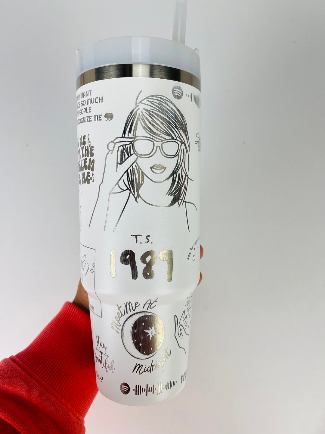 Stanley 30oz Tumbler Taylor Swift Engraved White - Etsy