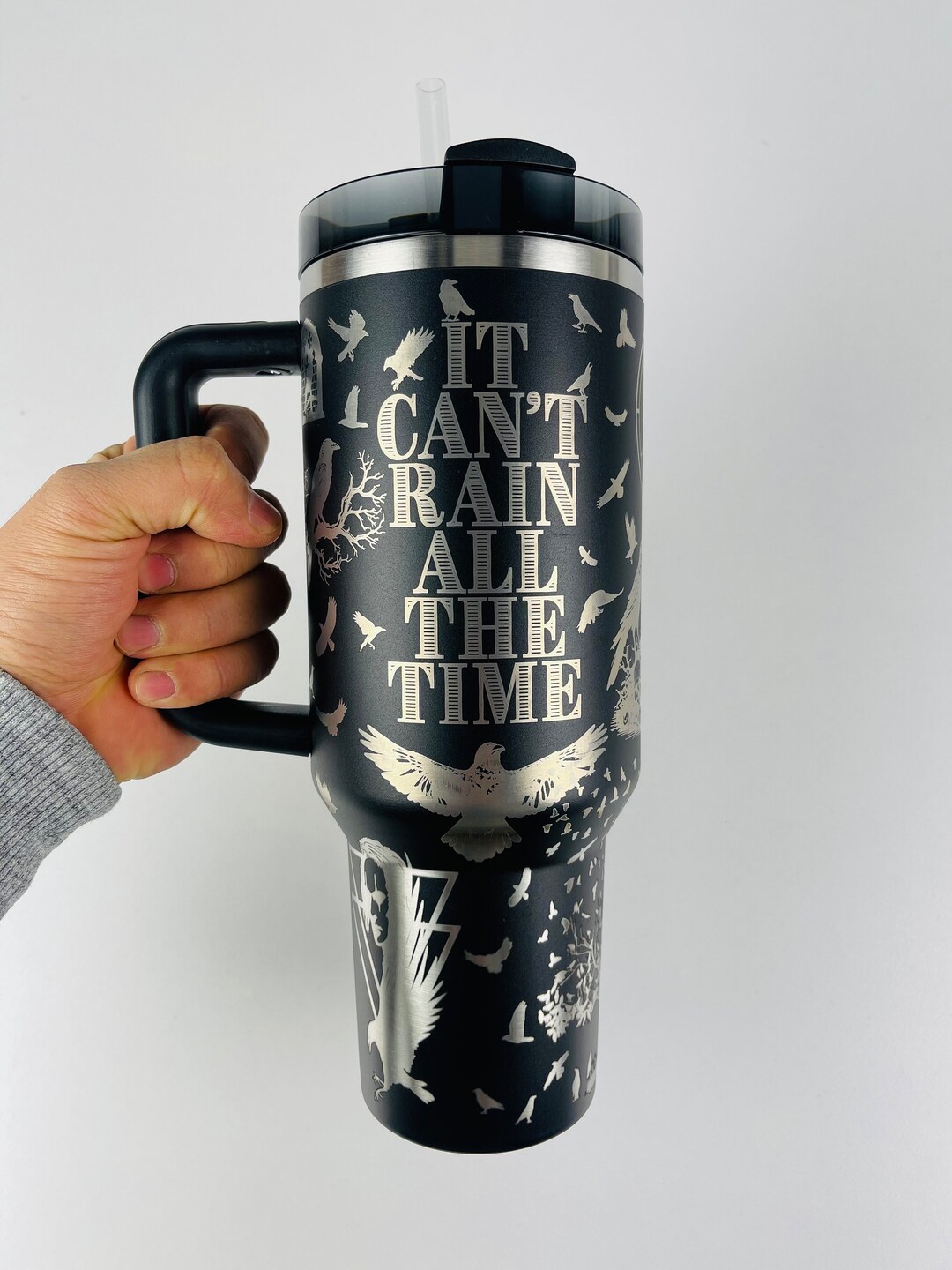 Stanley 40oz Tumbler the Crow Laser Engraved - Etsy