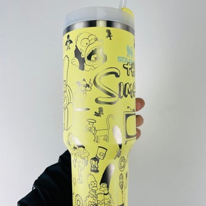 Stanley 40oz Tumbler Pomelo the Simpsons Engraved - Etsy