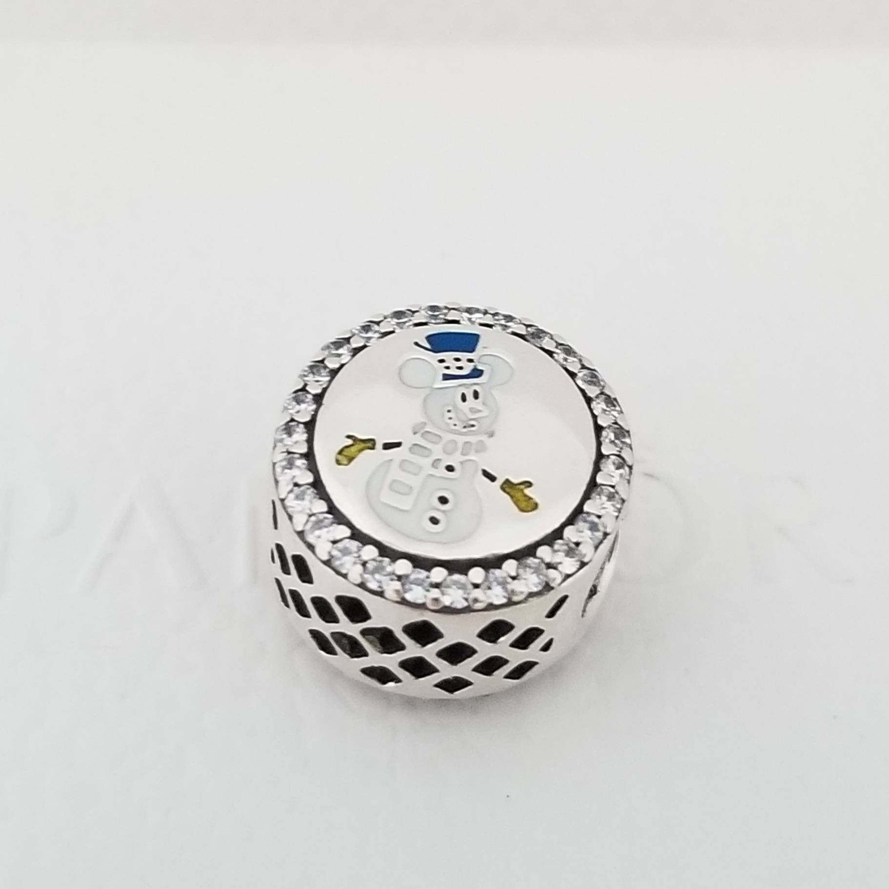 PANDORA Mickey Mouse Snowman Holday Sterling Silver Feliz - Etsy