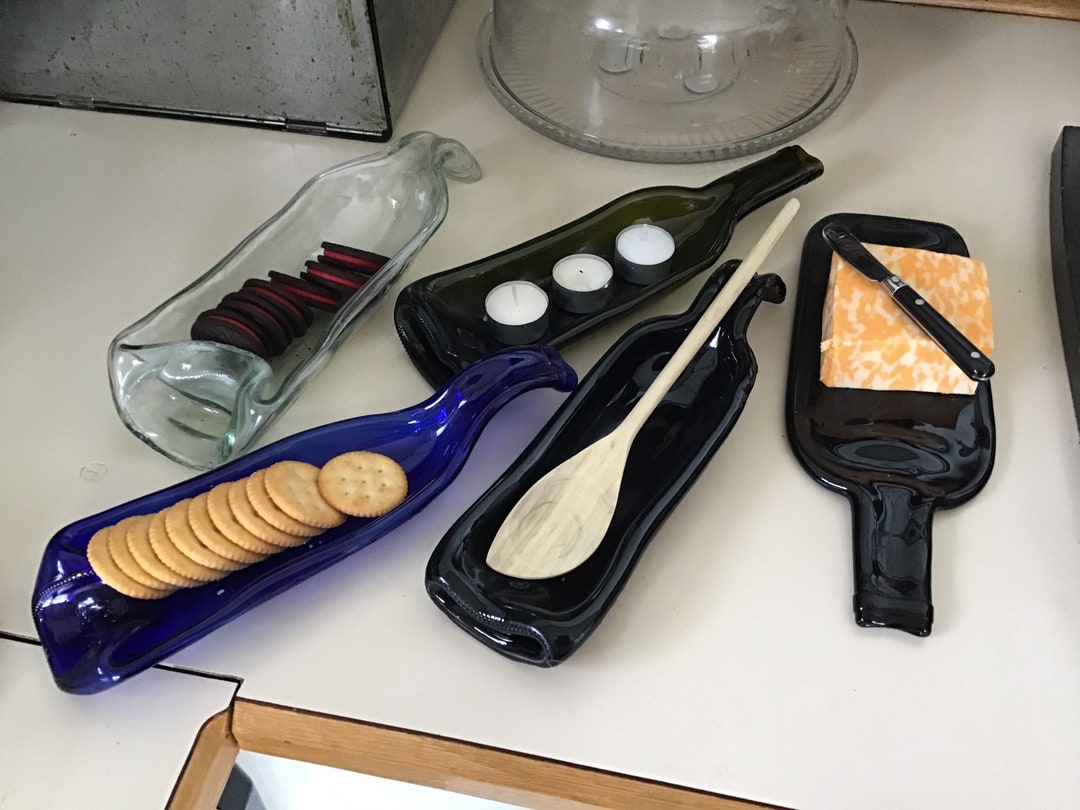 Slumped Bottles, Assoc. Colors/styles. - Etsy