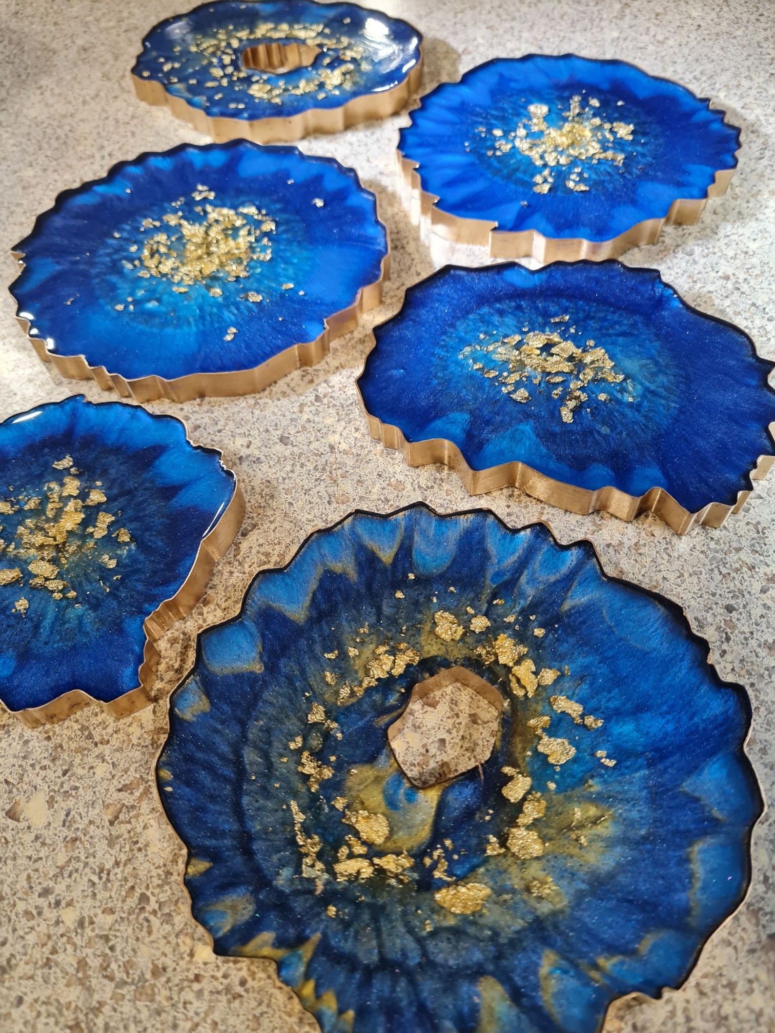 Resin Geode Coasters - Etsy