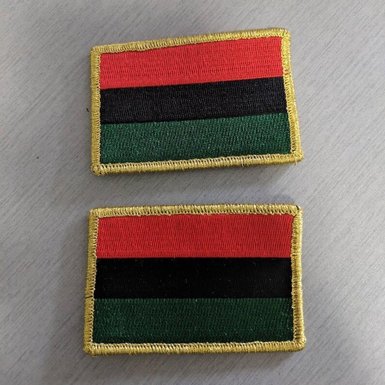 Pan-african Flag Embroidered Velcro Patch high Quality - Etsy