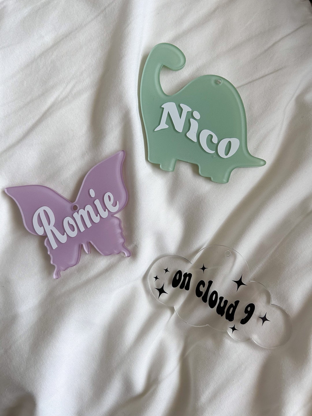 Custom Acrylic Name Plates Custom Butterfly Name Plate - Etsy