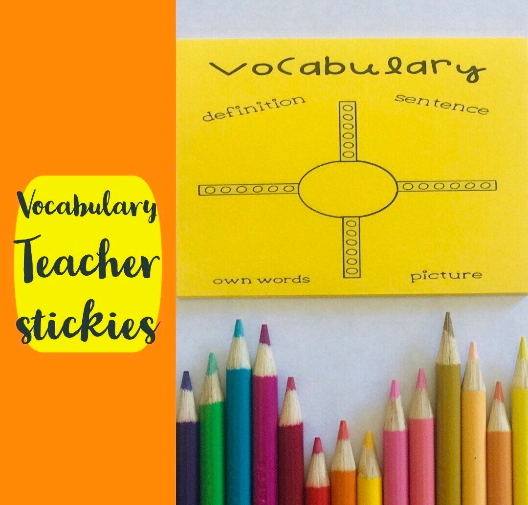 Teacher Sticky Notes for Vocabulary Teacher Stickies ™ Created by ...
